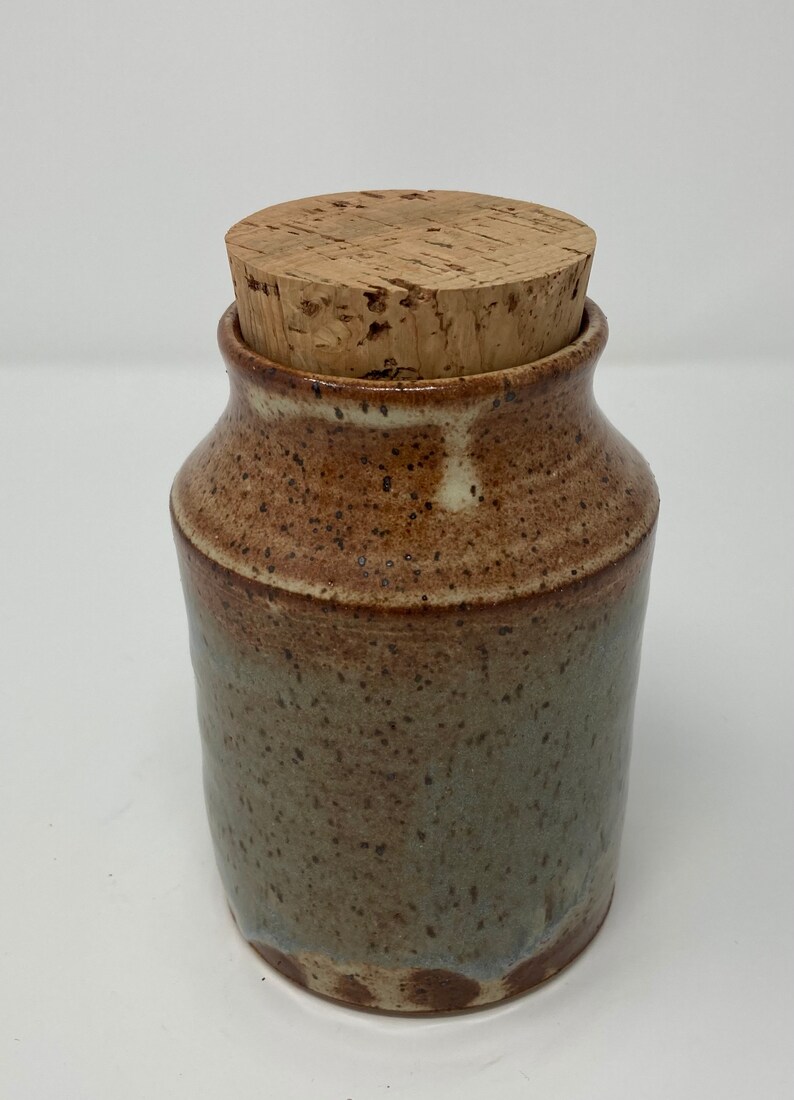 Ceramic Jar With Cork Lid - Etsy