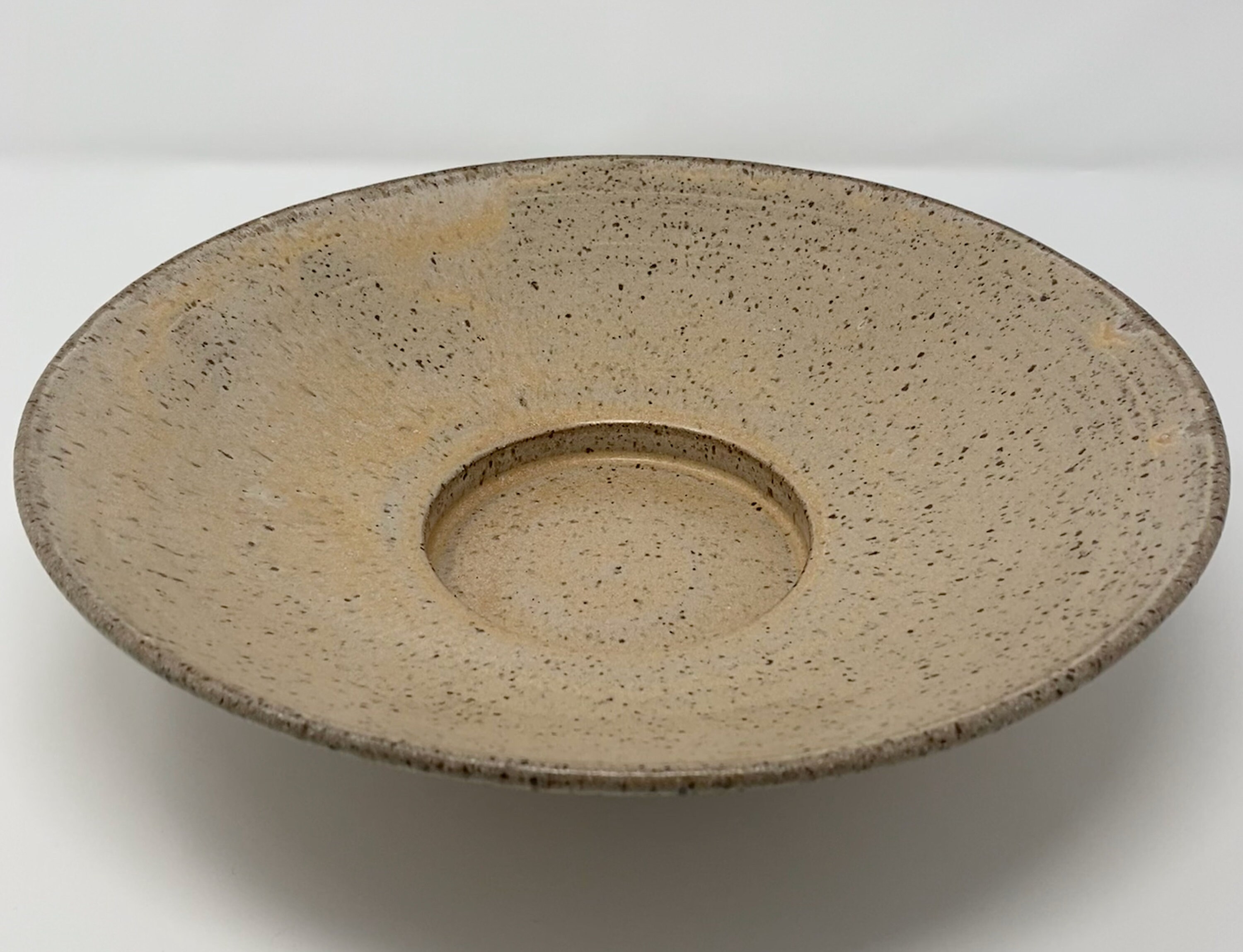 Wide-rimmed Shallow Ceramic Bowl - Etsy