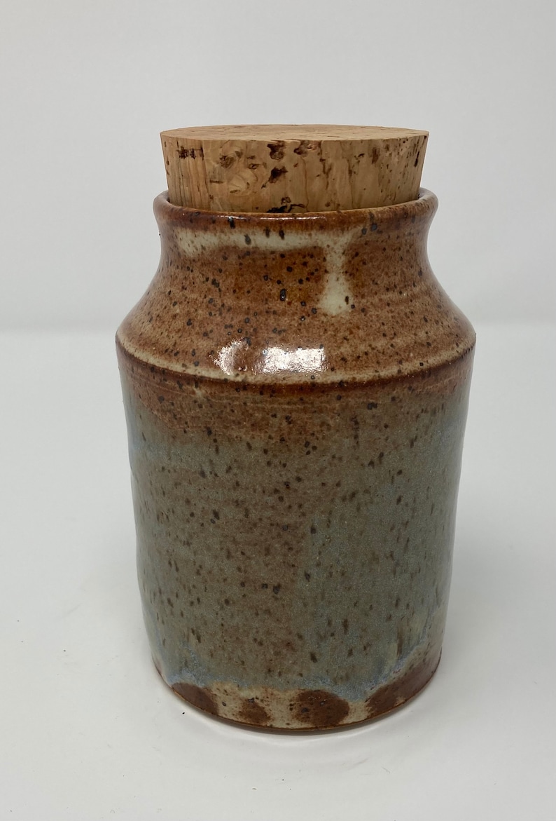 Ceramic Jar With Cork Lid - Etsy
