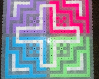 Set of 2 Meowth Evolution Perler Bead Magnets - Etsy