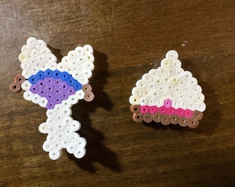 Set of 2 Meowth Evolution Perler Bead Magnets - Etsy