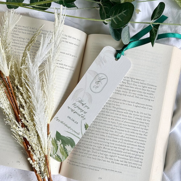 Wedding Bookmark - Etsy