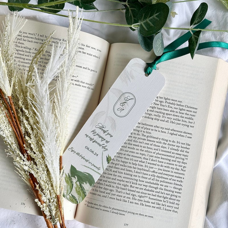 Wedding Bookmark - Etsy
