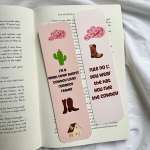 Cowboy Romance Bookmark Small Town Romance Cute Bookmark Booktok ...