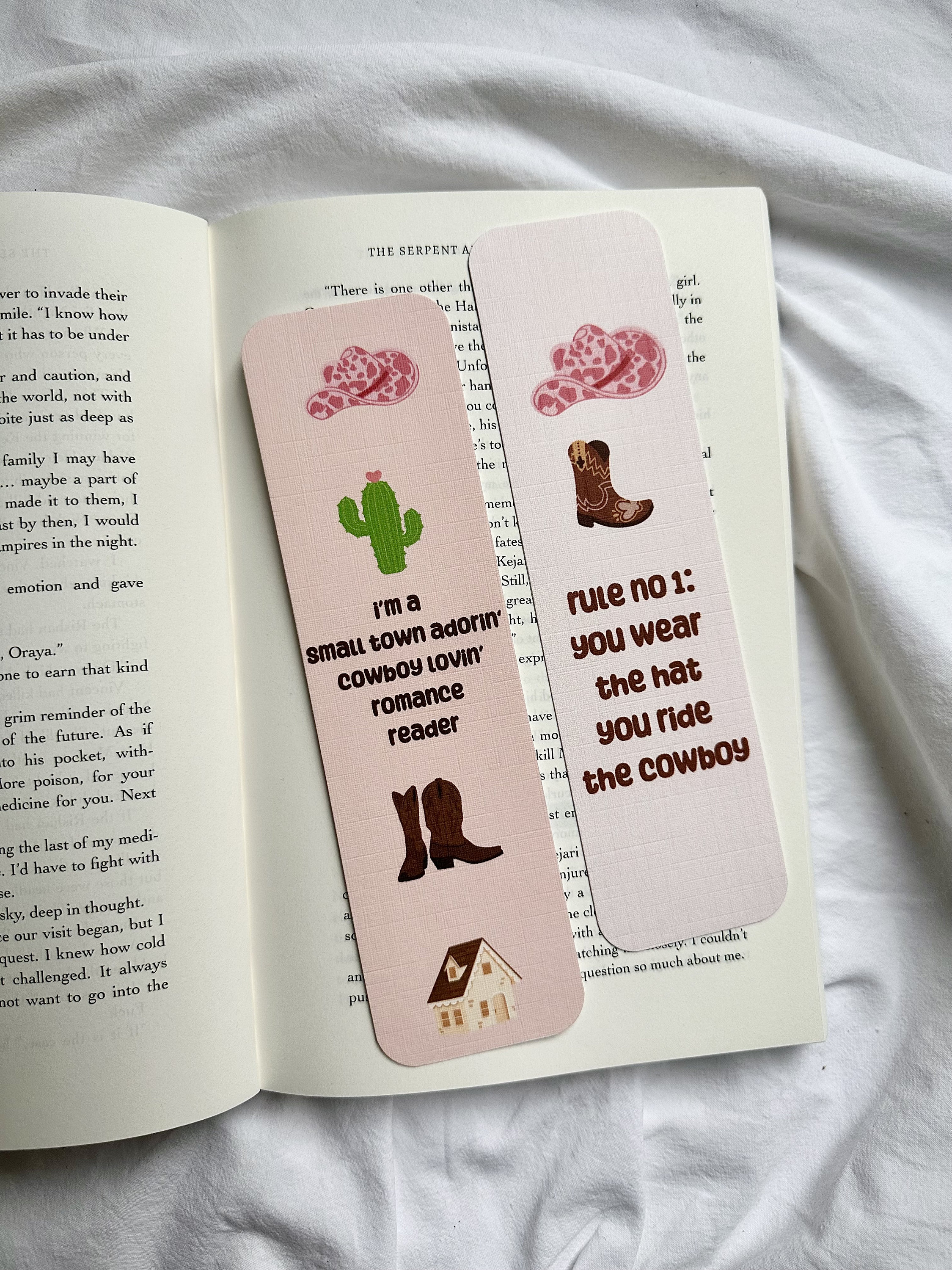 Cowboy Romance Bookmark Small Town Romance Cute Bookmark - Etsy