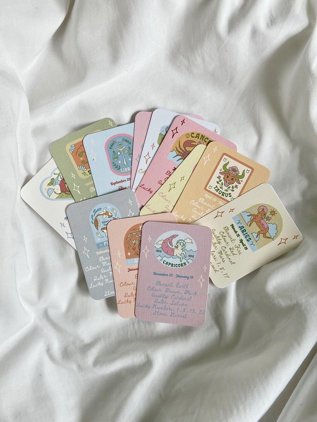 Beginners Mini Astrology Card Pack Zodiac Signs Cards Astrology Cards ...