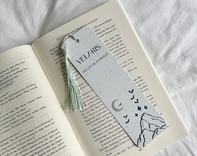 Velaris Bookmark Night Court Bookmark Fantasy Bookmark Rhysand Night ...