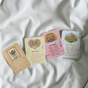 Beginners Mini Astrology Card Pack Zodiac Signs Cards Astrology Cards ...