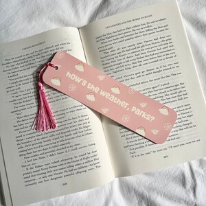 Magnolia Parks Bookmark How's the Weather Parks Bookish Bookmarks Pink ...