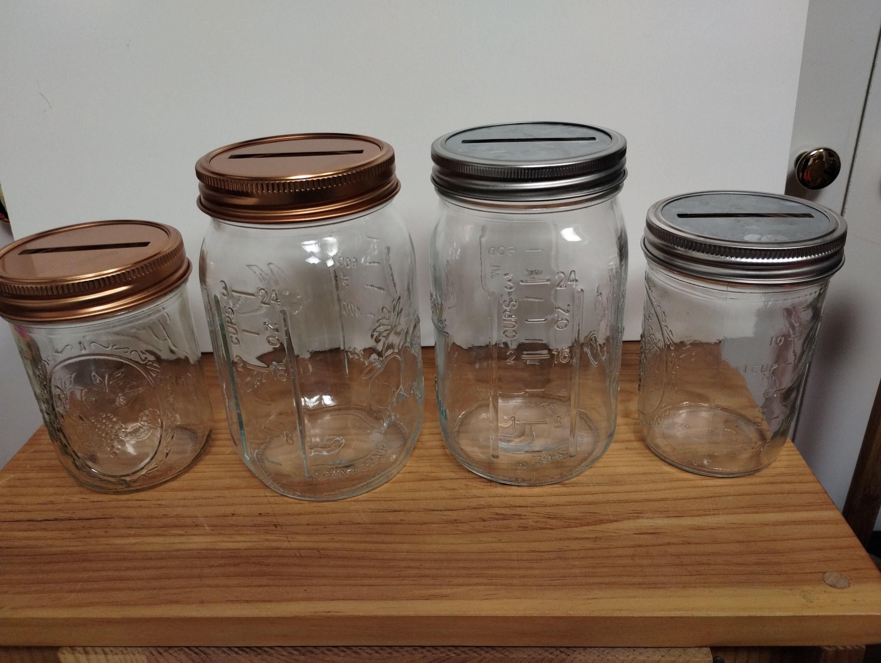 Mason Jar Wide Mouth/coin Slot Bank Lid - Etsy