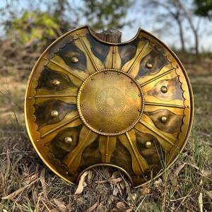 Medieval Troy Shield: Authentic Greek Warrior Metal Shield, Wall Decor ...