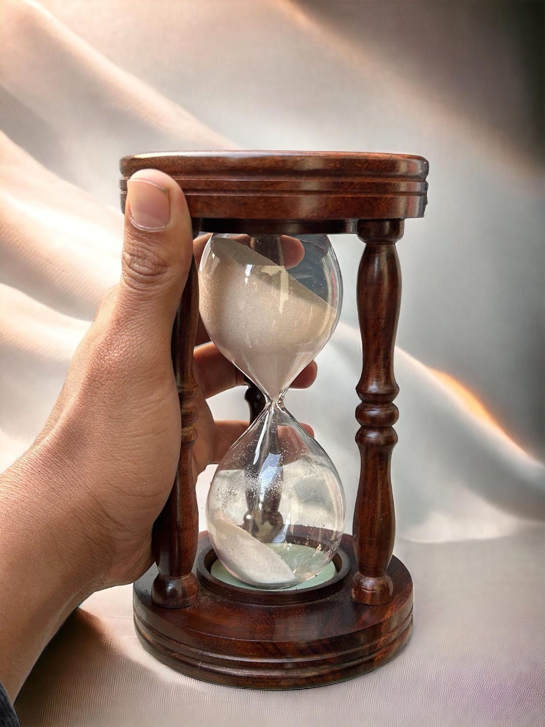 Wooden Hourglass Sand Timer | Custom Wood Hourglass | Personalized Sand ...