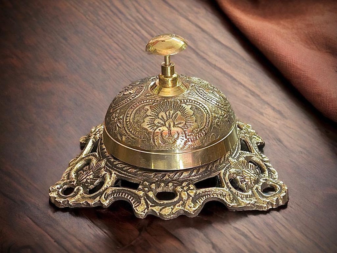 Solid Brass Table Bell Desk Bell Decorative Bell Decorative - Etsy