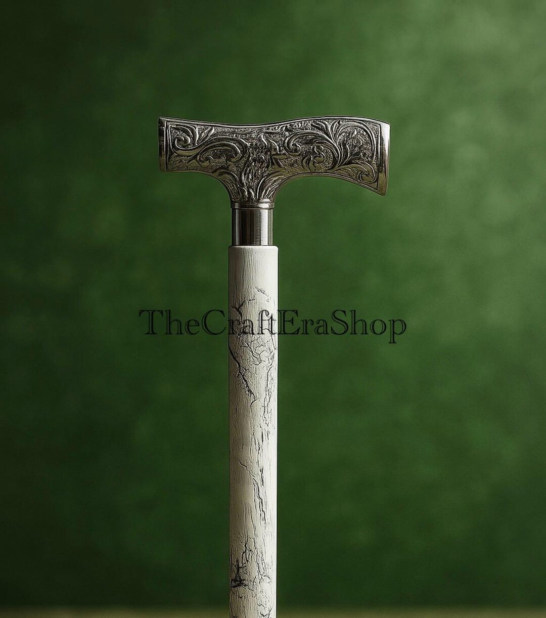 Carved Brass Handle Walking Cane: Lightning Design, Unisex - Etsy