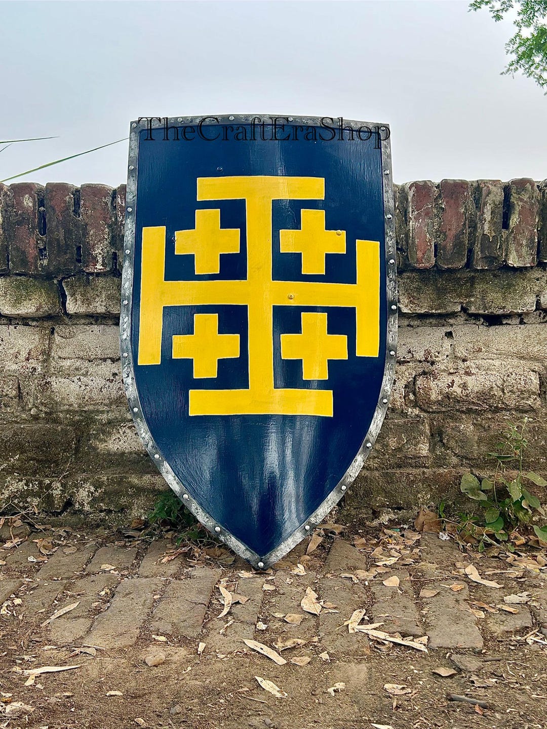 Medieval Knight Shield, Knight Templar Crusader Shield, Metal Battle ...