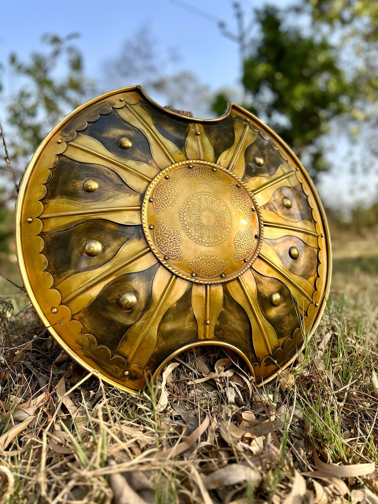 Medieval Troy Shield: Authentic Greek Warrior Metal Shield, Wall Decor ...