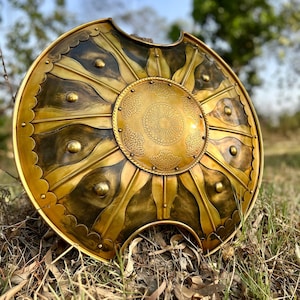 Medieval Troy Shield: Authentic Greek Warrior Metal Shield, Wall Decor ...