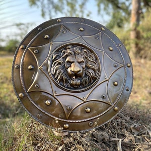 Medieval Troy Shield: Authentic Greek Warrior Metal Shield, Wall Decor ...