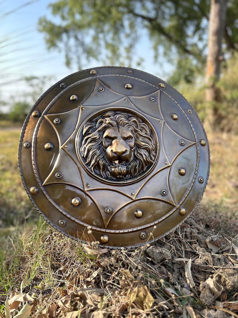 Medieval Troy Shield: Authentic Greek Warrior Metal Shield, Wall Decor ...