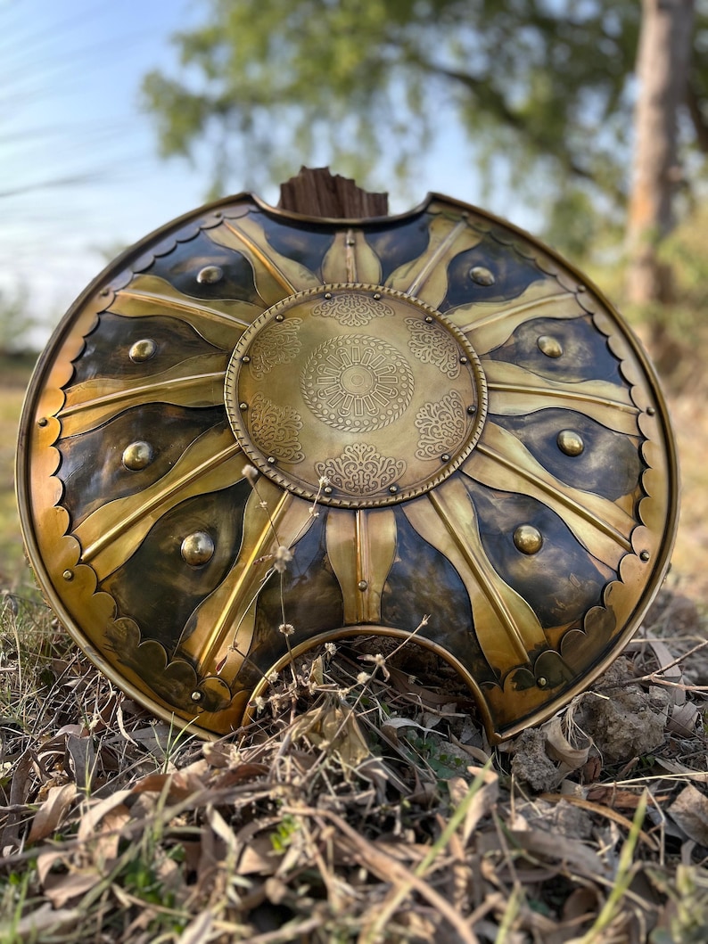 Medieval Troy Shield: Authentic Greek Warrior Metal Shield, Wall Decor ...