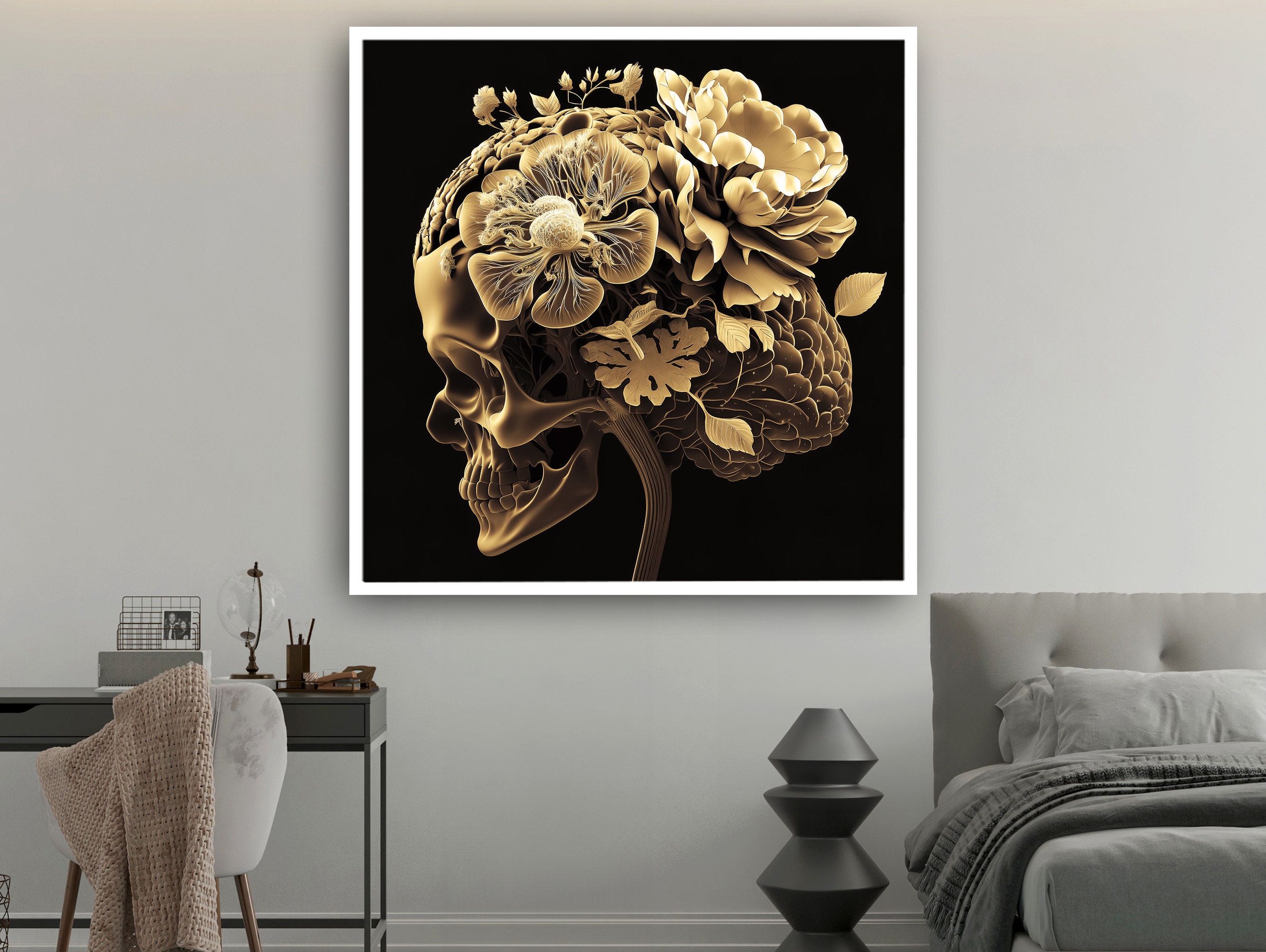 Golden Ephemera: the Floral Skull,golden Enigma, Floral Fusion ...