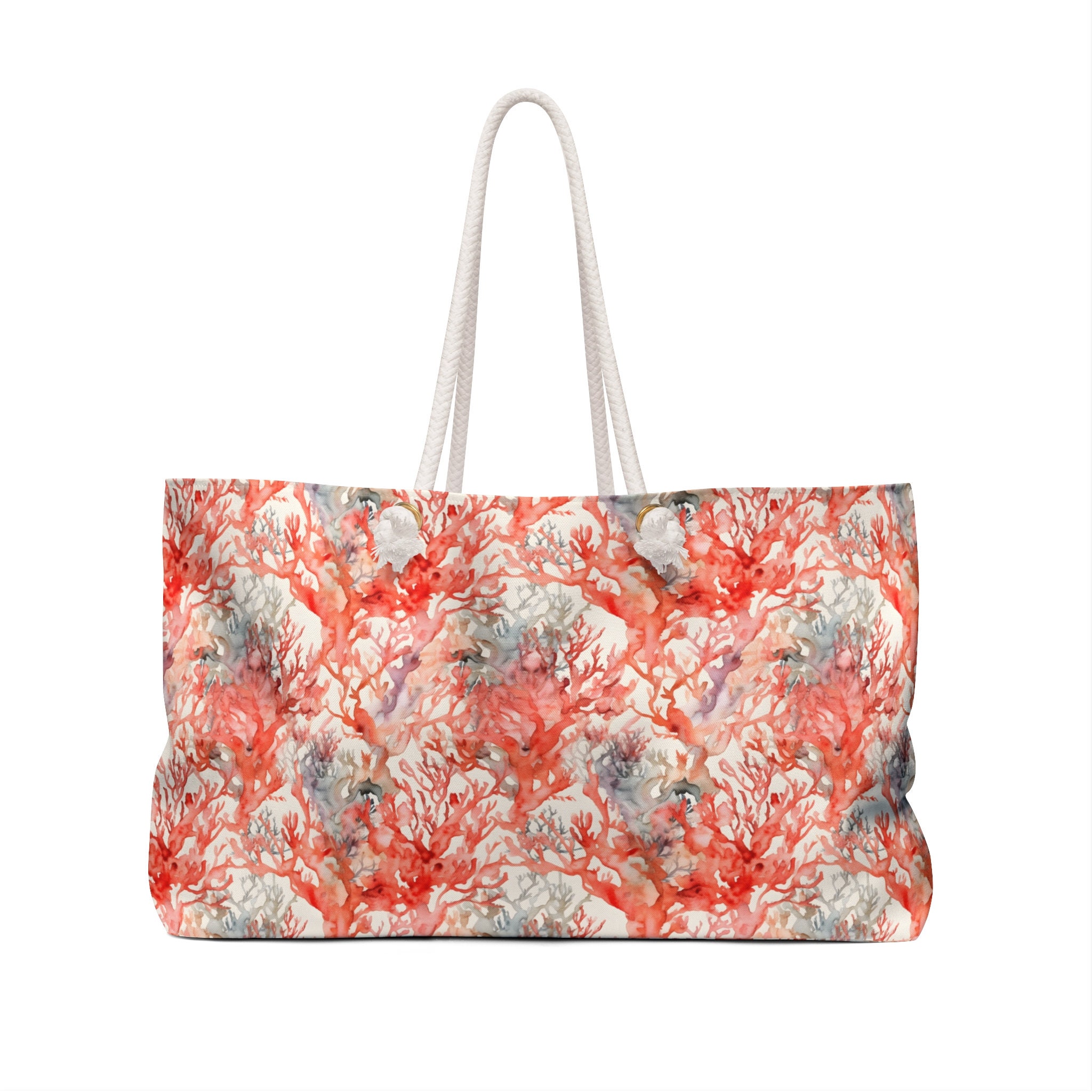 Coral Reef Tote Bag - Colorful Watercolor Print, Roomy and Durable - Etsy