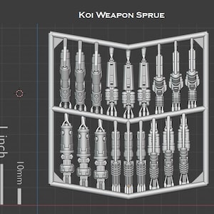 Kitbash Sprues: Koi Hardsuit - Etsy