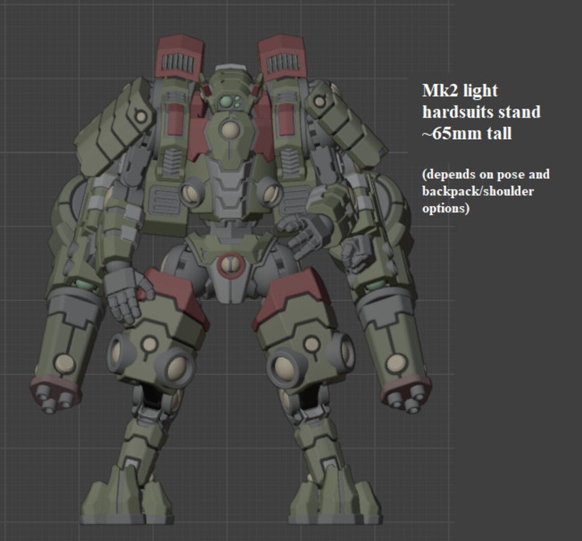 Shortfin Asagi - Mkii Light Hardsuit Squad (3x) - Etsy