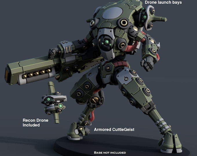 Colossus Heavy Artillery Mech Warrior Vesper Project 28mm/32mm/45mm ...