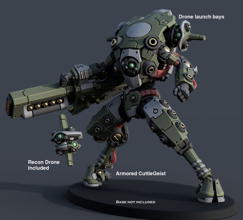 Cuttlegeist Armored Hardsuit - Etsy UK