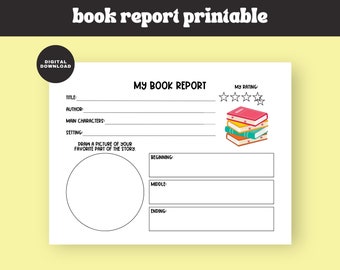 Reading Log and Book Review - Etsy