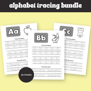 Printable ABC Tracing Worksheets - Fun Learning Activities for Kids ...