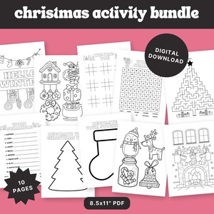 Printable Christmas Activities for Kids | Printable Activity Bundle ...