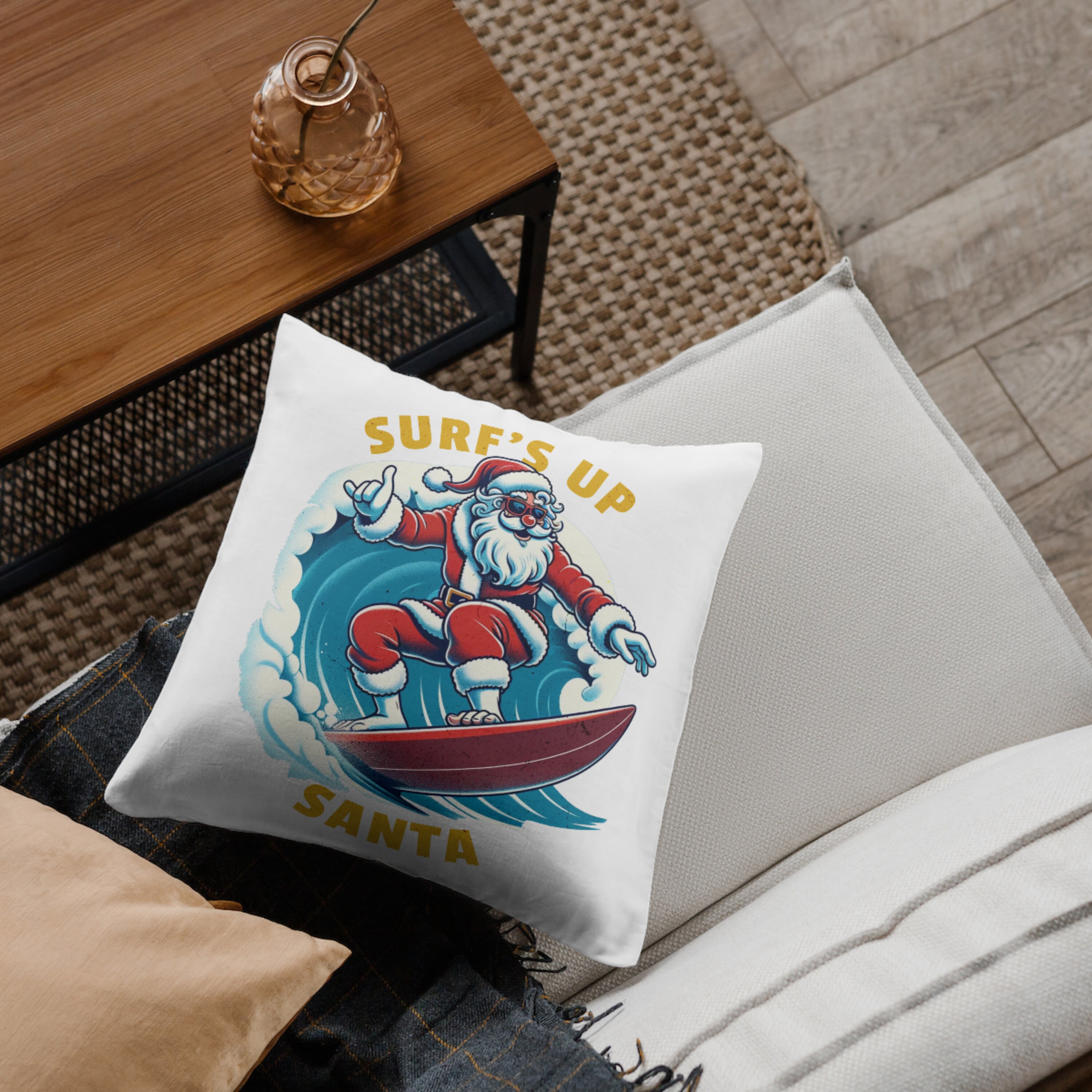 Surfing Santa, Holiday Wave, Christmas, Beach Theme PNG PDF SVG Dxf ...