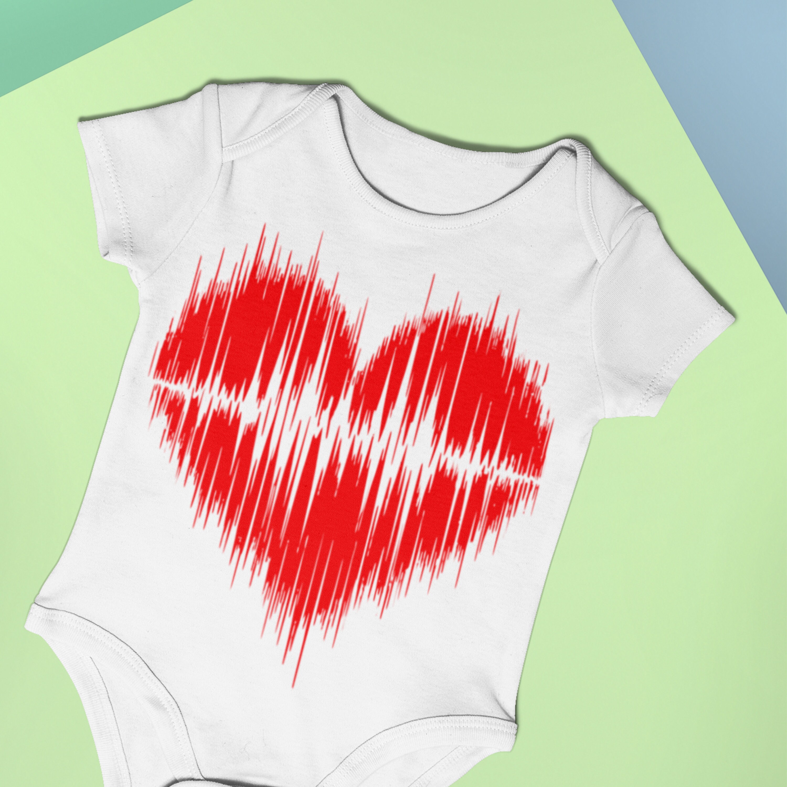 Romantic Heartbeat PNG PDF SVG Digital Download, Valentine's Day Heart ...