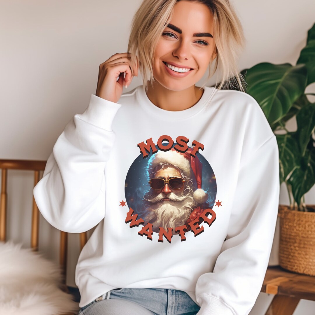 Most Wanted Santa Digital Downloads PNG PDF SVG Dxf Files - Etsy