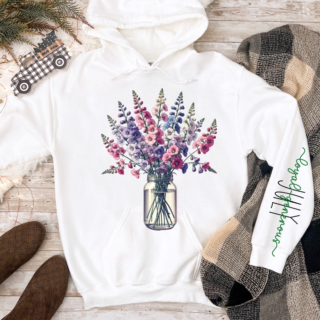 Flower Month of July the Larkspur PNG PDF SVG Dxf Digital - Etsy