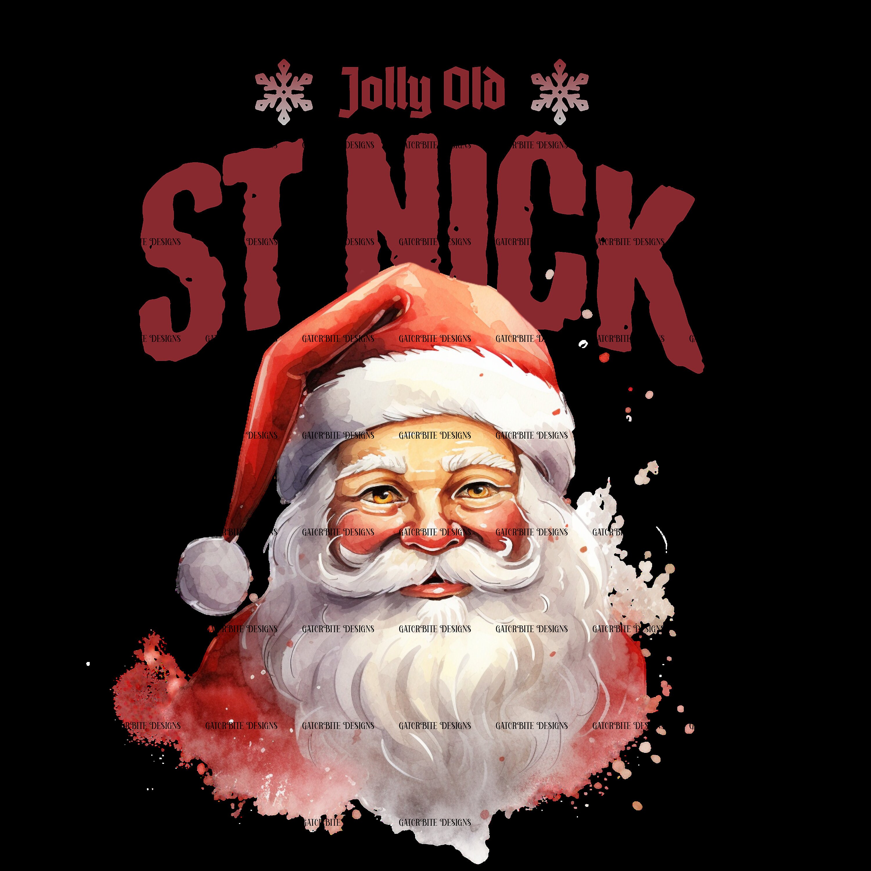 Retro Santa PNG PDF SVG Dxf Digital Download. St Nick. Christmas Svg ...