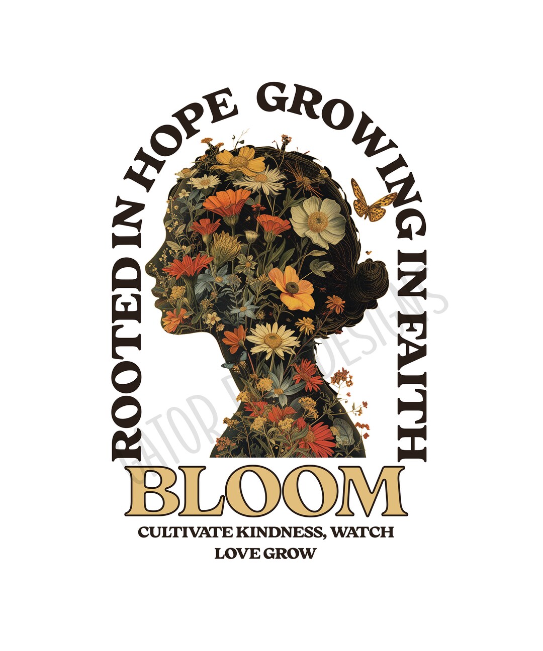 Blossoming Mind, Bloom Where Planted, PNG PDF Svg Digital Download ...