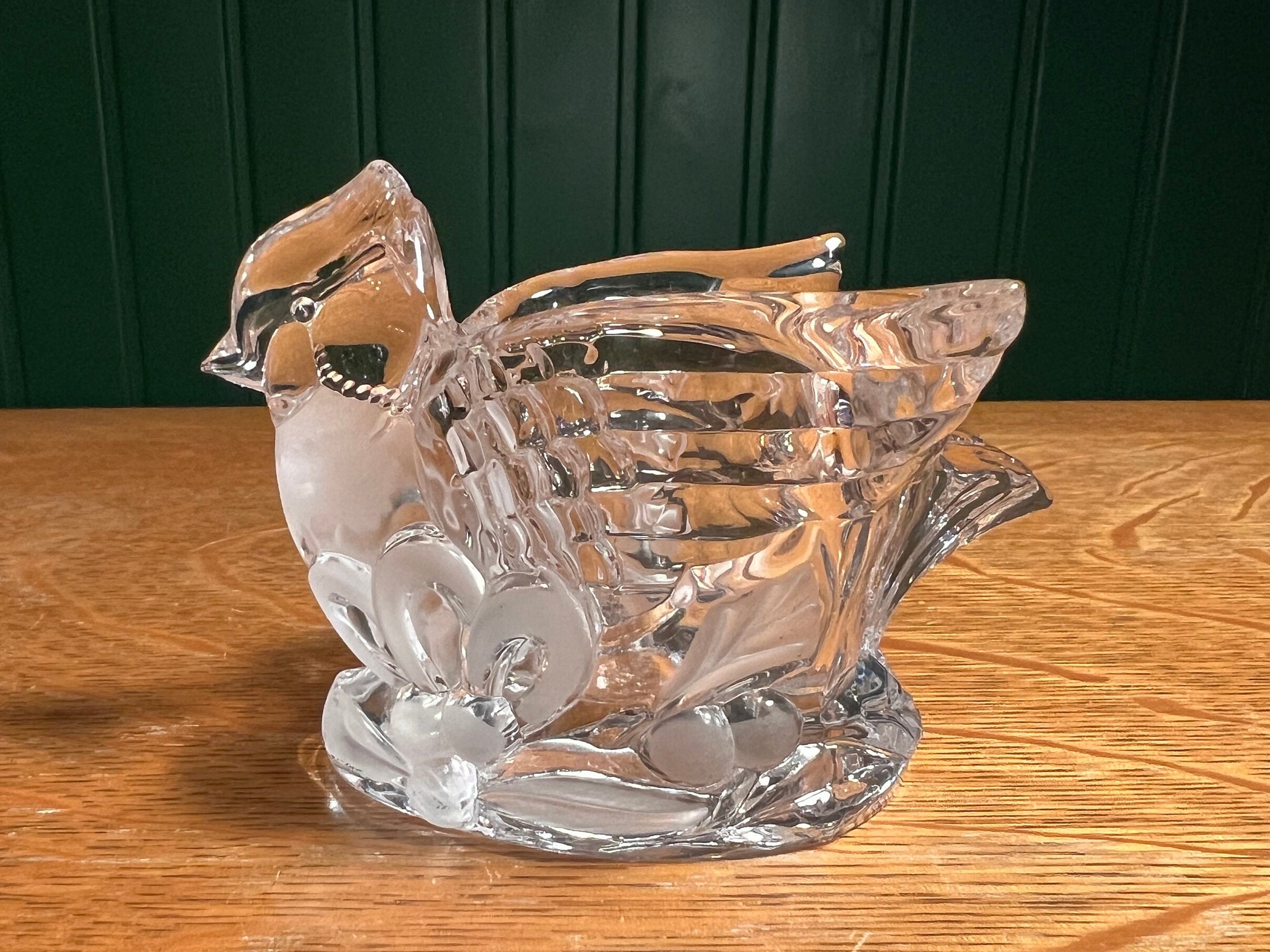 Gorham Crystal Holiday Traditions Cardinal Candle Holder - Votive - Etsy