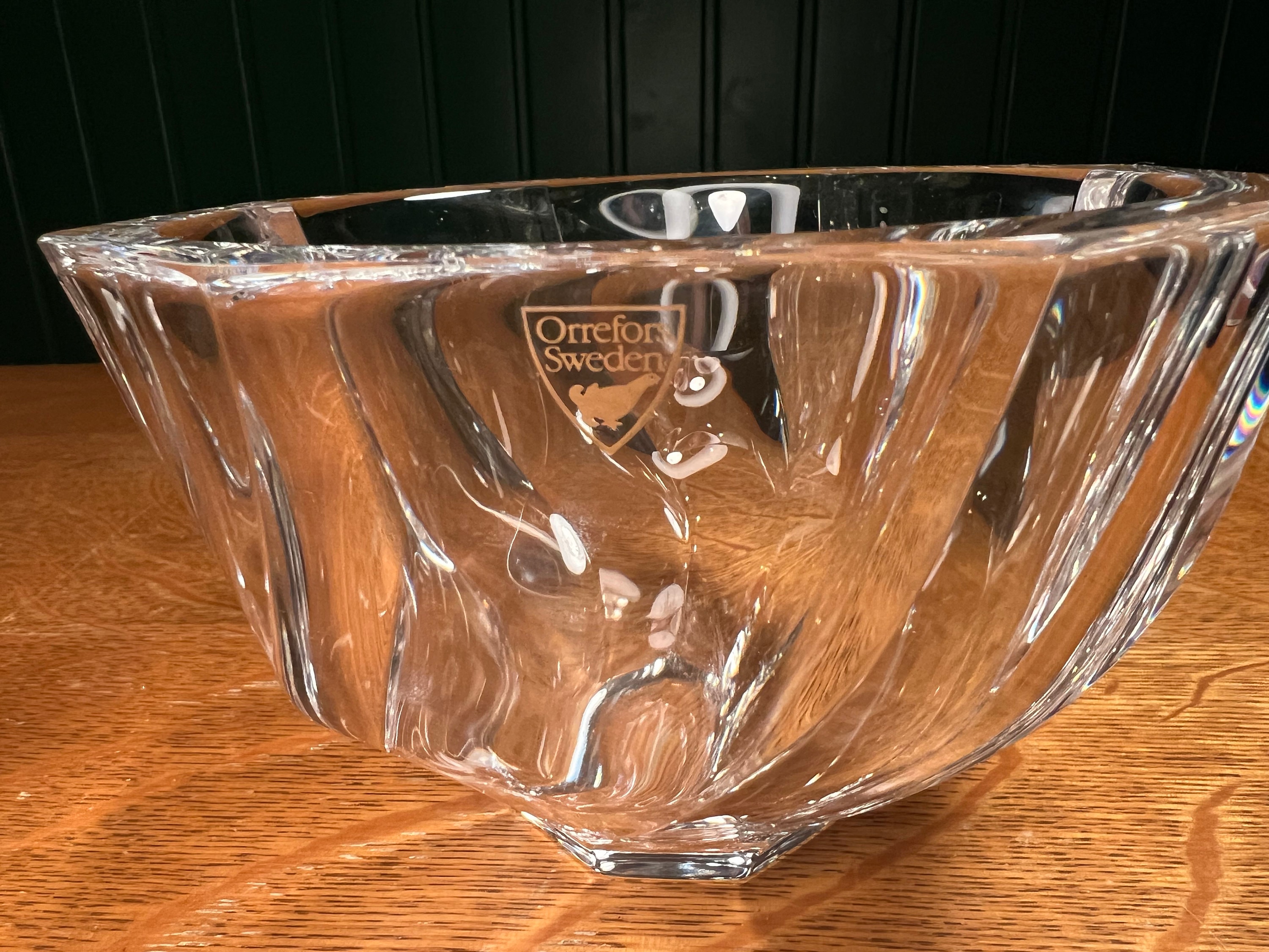 Orrefors Crystal Bowl - Etsy