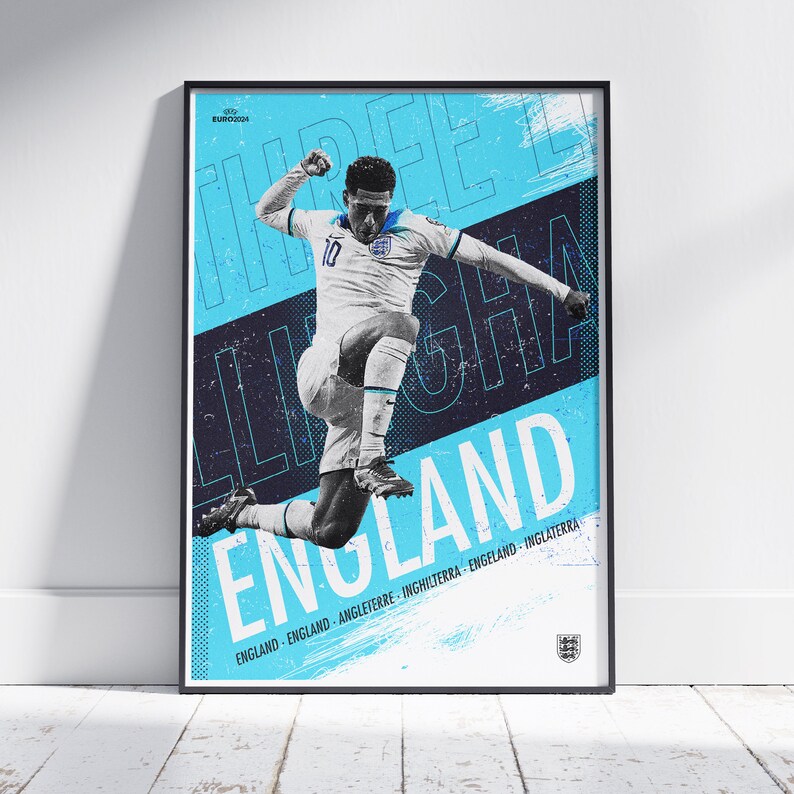 Colección Pósters EURO 2024, Inglaterra, Bellingham, Países Bajos ...