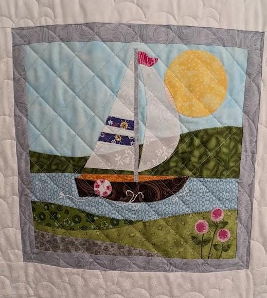 Twin XL Cotton Quilt Titled "a Sunday Drive" by Amanda Gray - Etsy