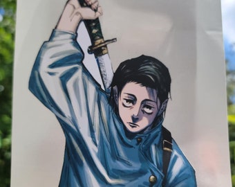 Cute JJK Yuta and Rika Sticker - Etsy