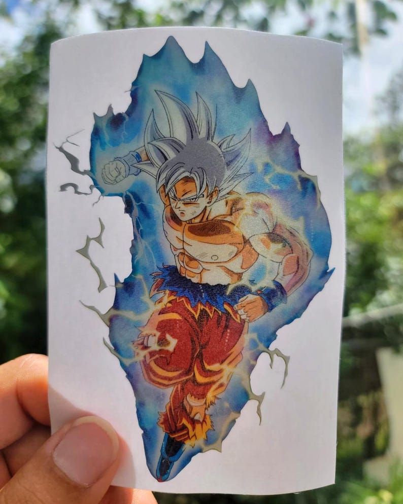 Dragon Ball Super | Ultra Instinct Goku | Reflective Sticker - Etsy