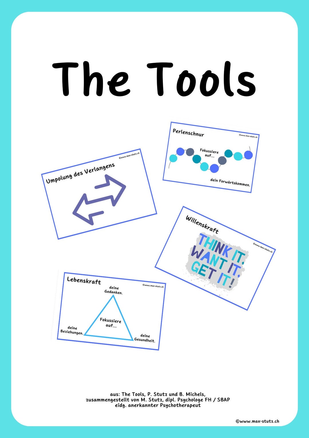The Tools, in German, Based on Phil Stutz, as Posters and Cards - Etsy