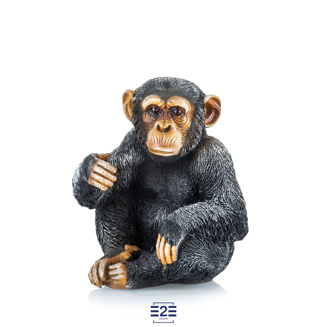 Unique Modern Black Colored Monkey Statue,cute Animal Sculpture ...