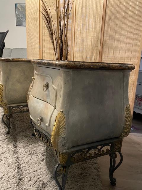 2 Bombay Nightstands/chest/side Tables - Etsy