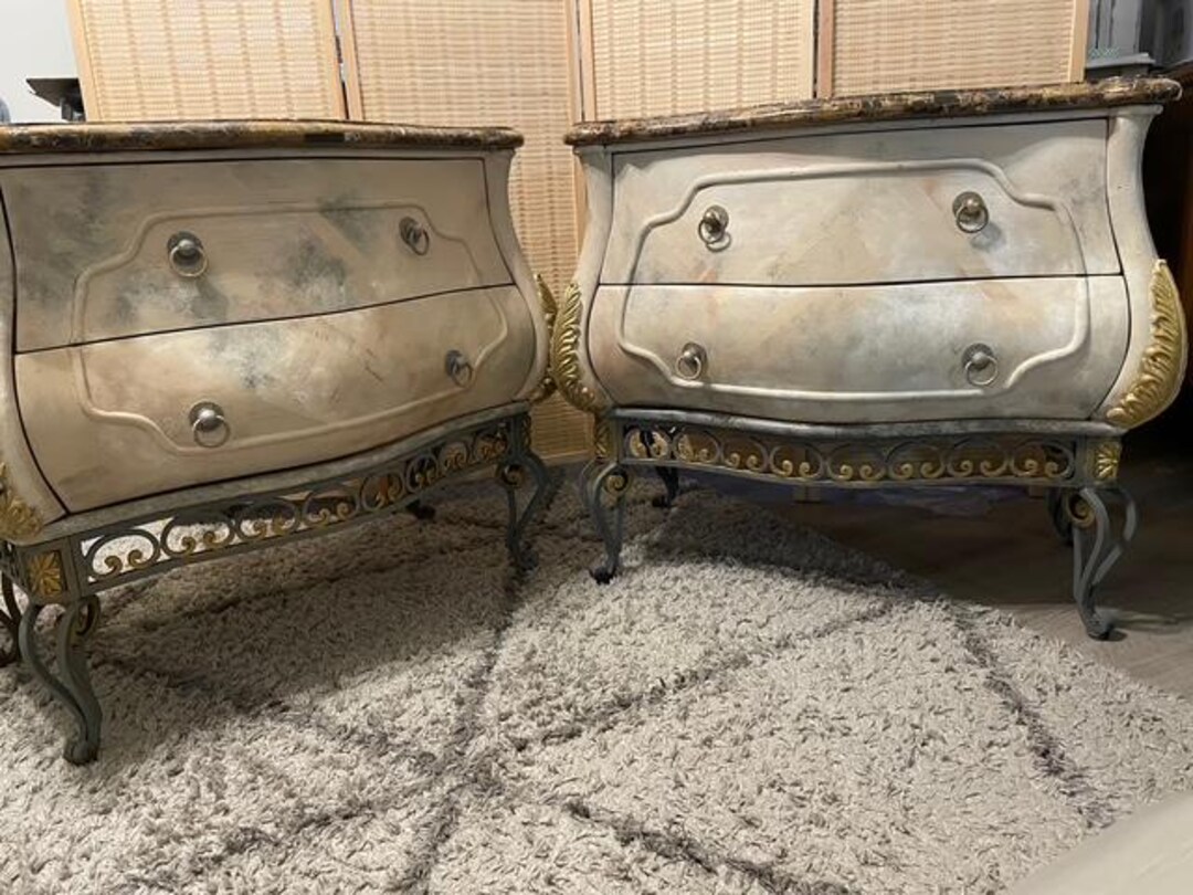 2 Bombay Nightstands/chest/side Tables - Etsy