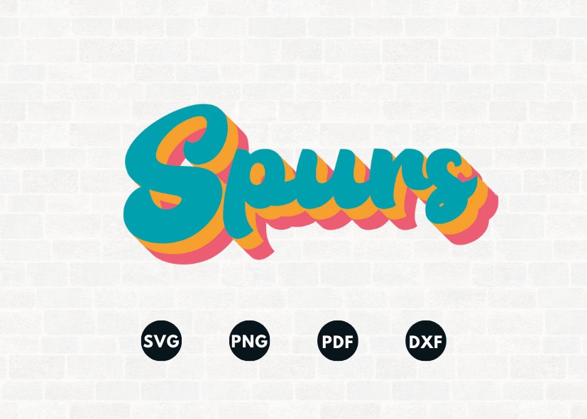 Spurs Svg, Spurs Template, Spurs Stencil, Basketball Gifts, Digital ...